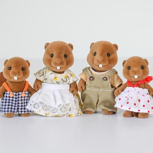 Sylvanian Families Beaver Family Figures, Waters / Babblebrook, Calico ...