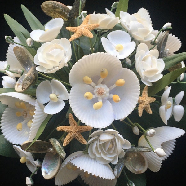 Seashell Wedding Bouquet - Etsy