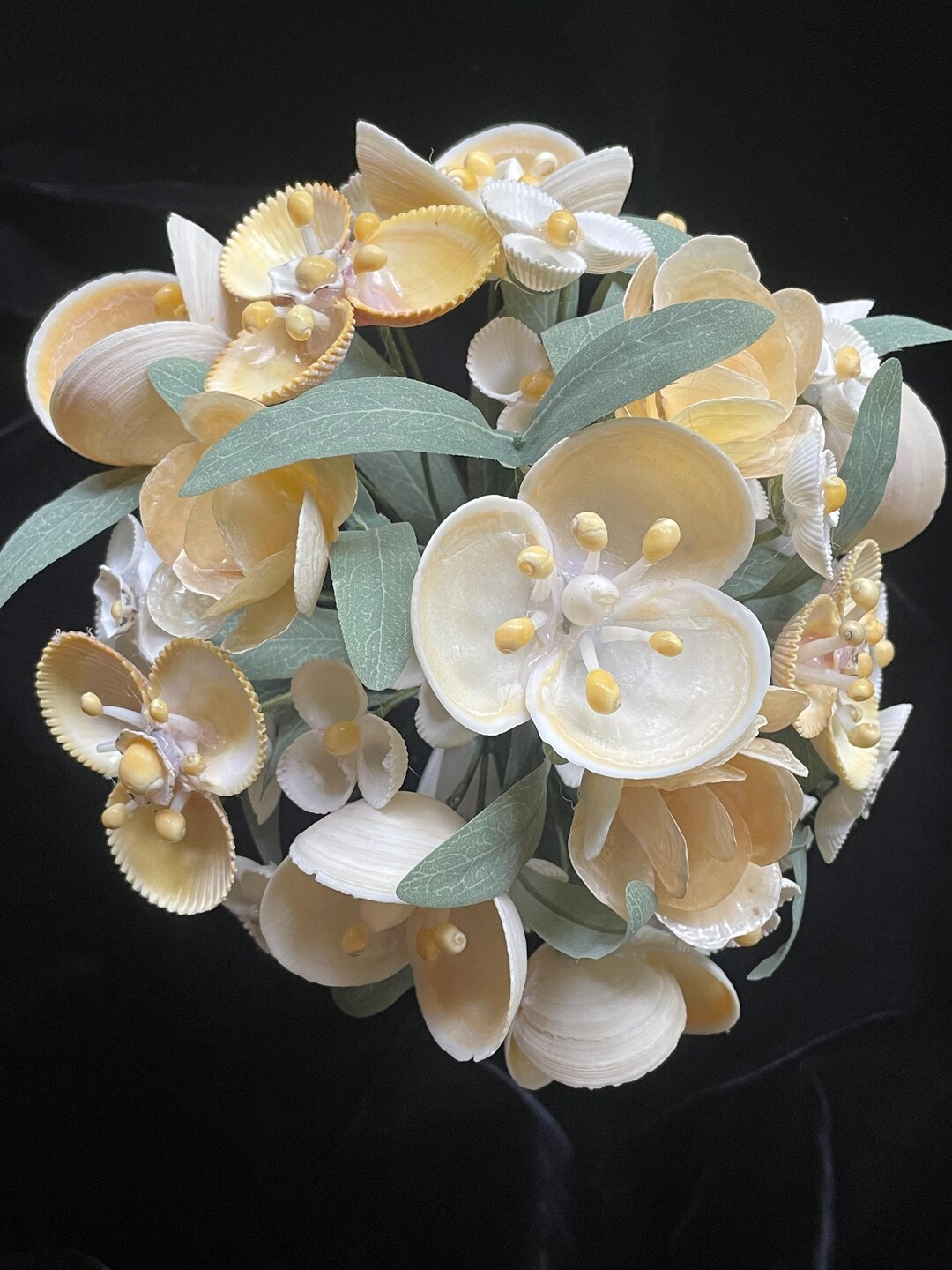 Seashell Flower Bouquet - Etsy