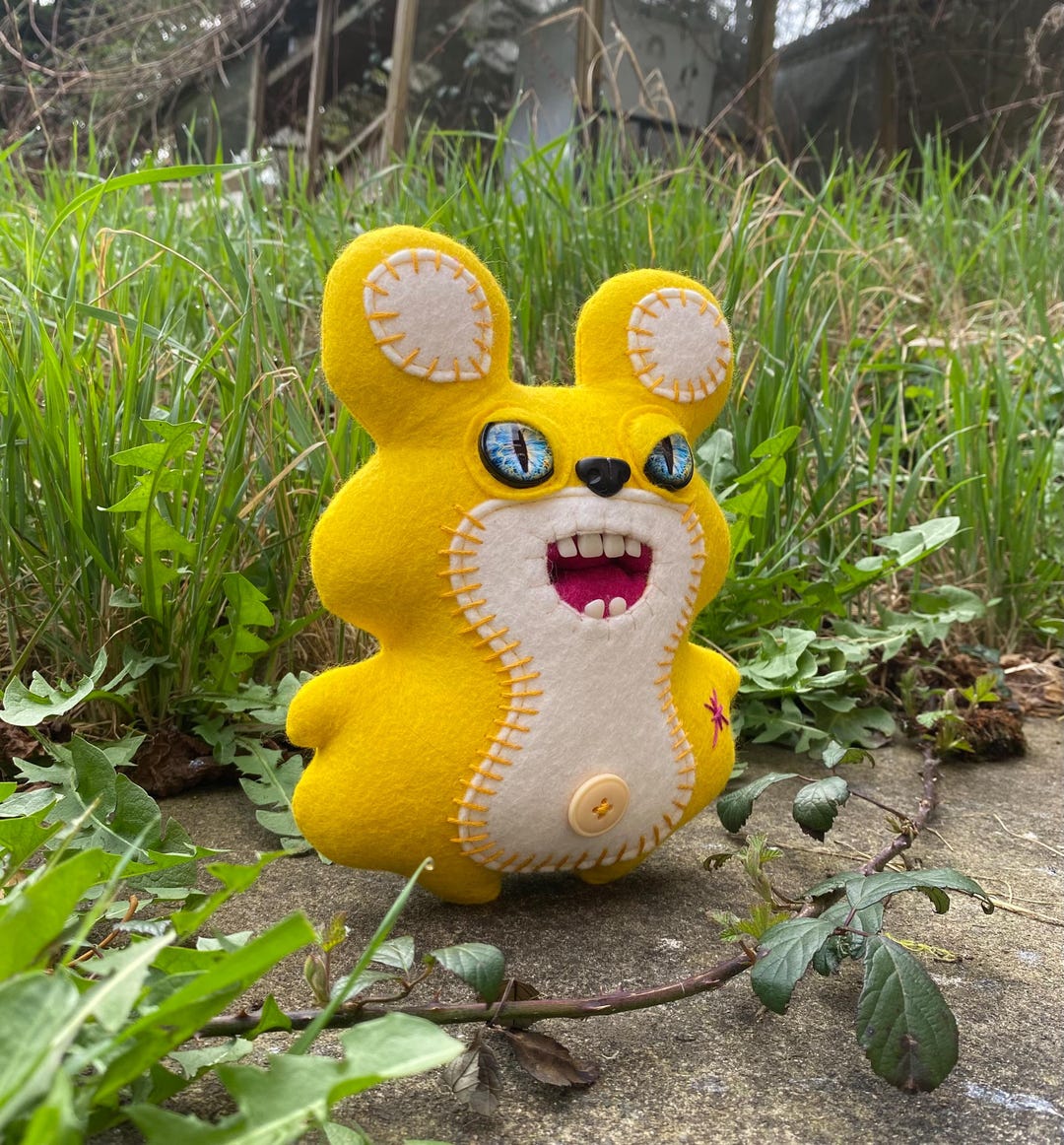 Terror Bear Uncanimal Teddy Bear Hamster Mouse Plush One of a Kind OOAK ...