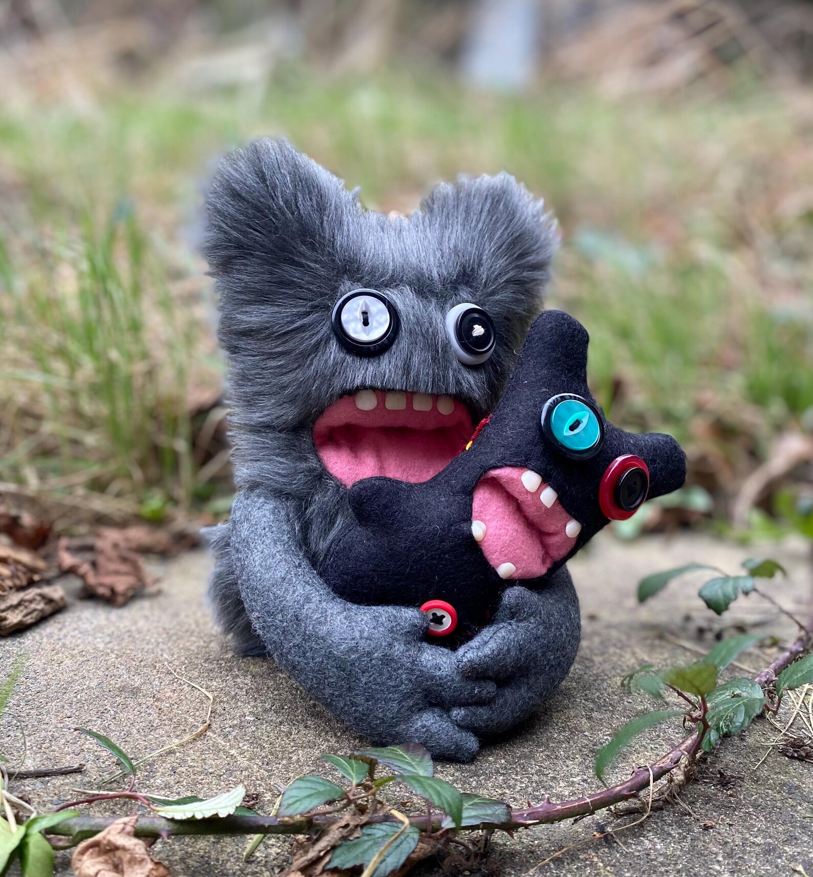 Handy Dandy & Baby Bandy Uncanimal Voodoo Doll Creepy Cute Monster ...