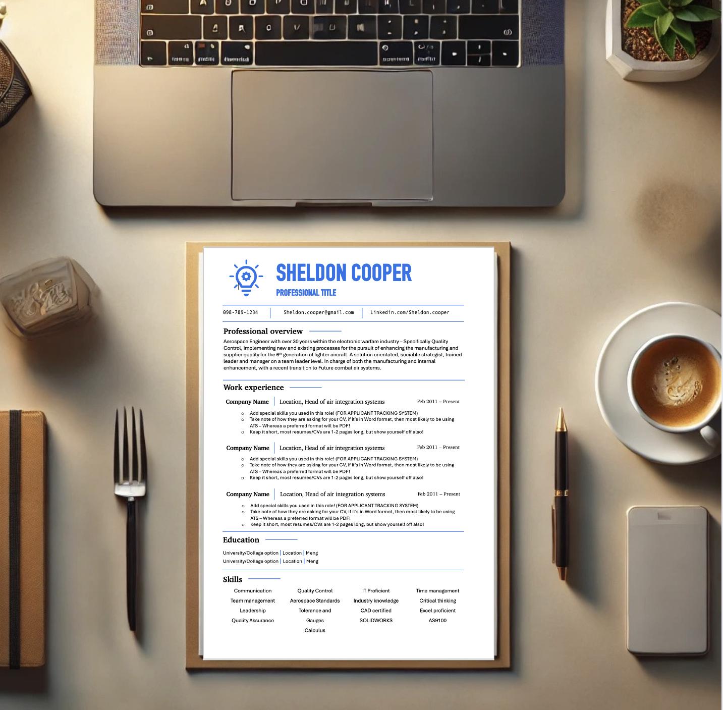 ATS Resume/ CV Template ENGINEER Word, Pages, Google Docs, Pdf - Etsy