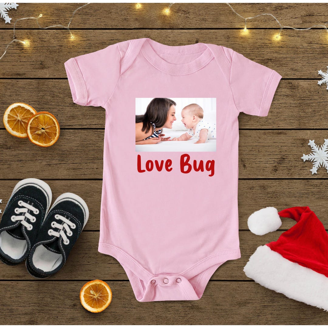 Custom Photo Baby Bodysuit, Personalized Birthday or Mother's Day Gift ...