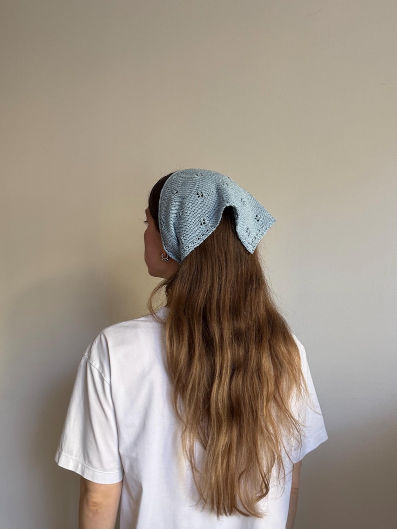 Paloma Pointelle Scarf Knitting Pattern. Bandana/kerchief/shawl. - Etsy