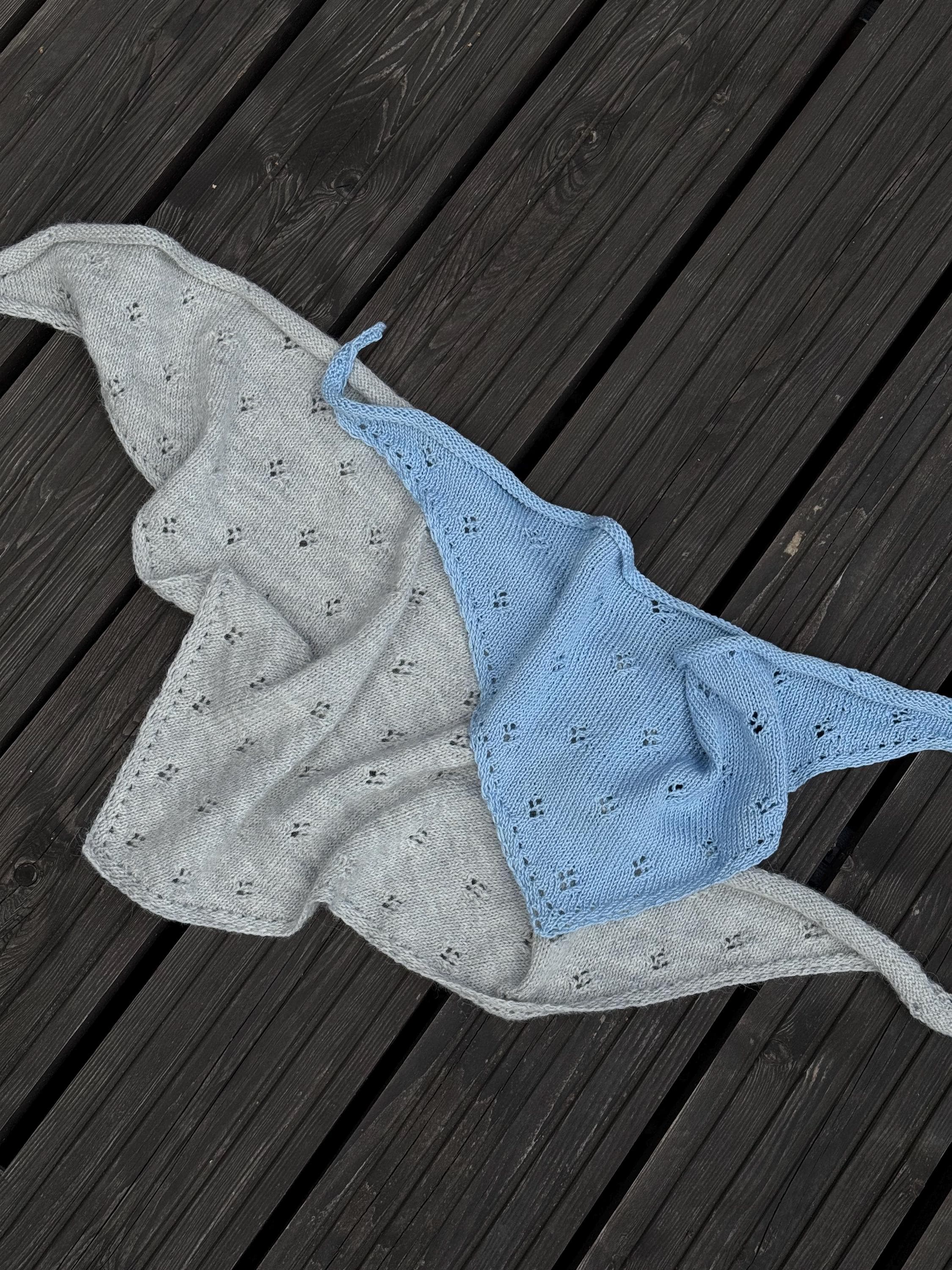 Paloma Pointelle Scarf Knitting Pattern. Bandana/kerchief/shawl. - Etsy