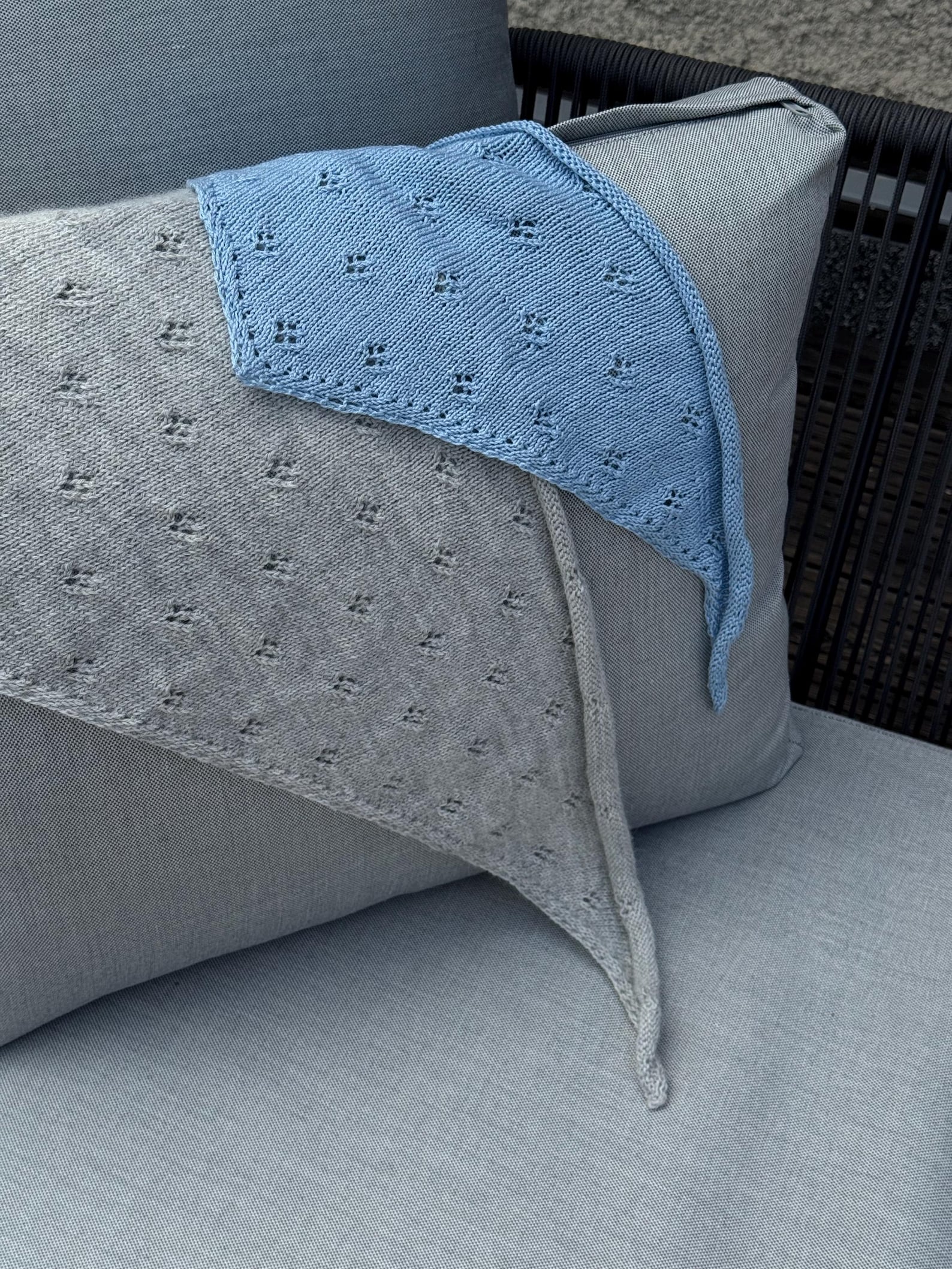 Paloma Pointelle Scarf Knitting Pattern. Bandana/kerchief/shawl. - Etsy