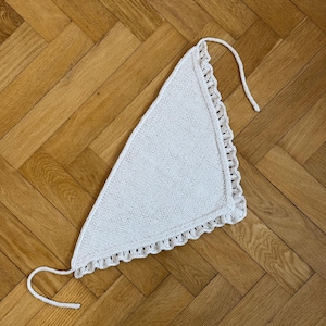 May Bandana Knitting Pattern. Headscarf/headpiece/kerchief. - Etsy