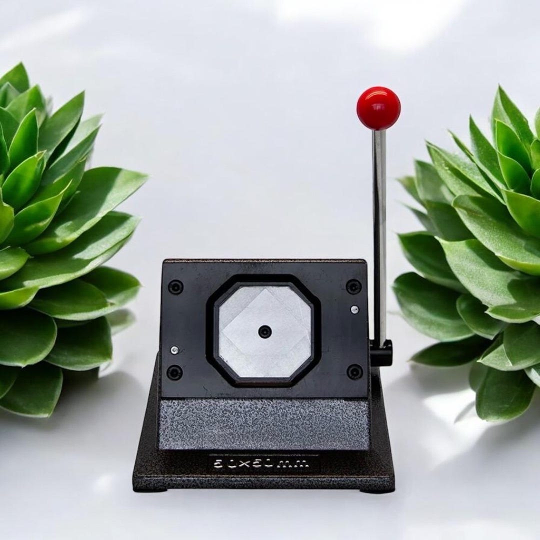 Customize Black Handle Magnet and Badge Maker Machine Complete Ultimate ...