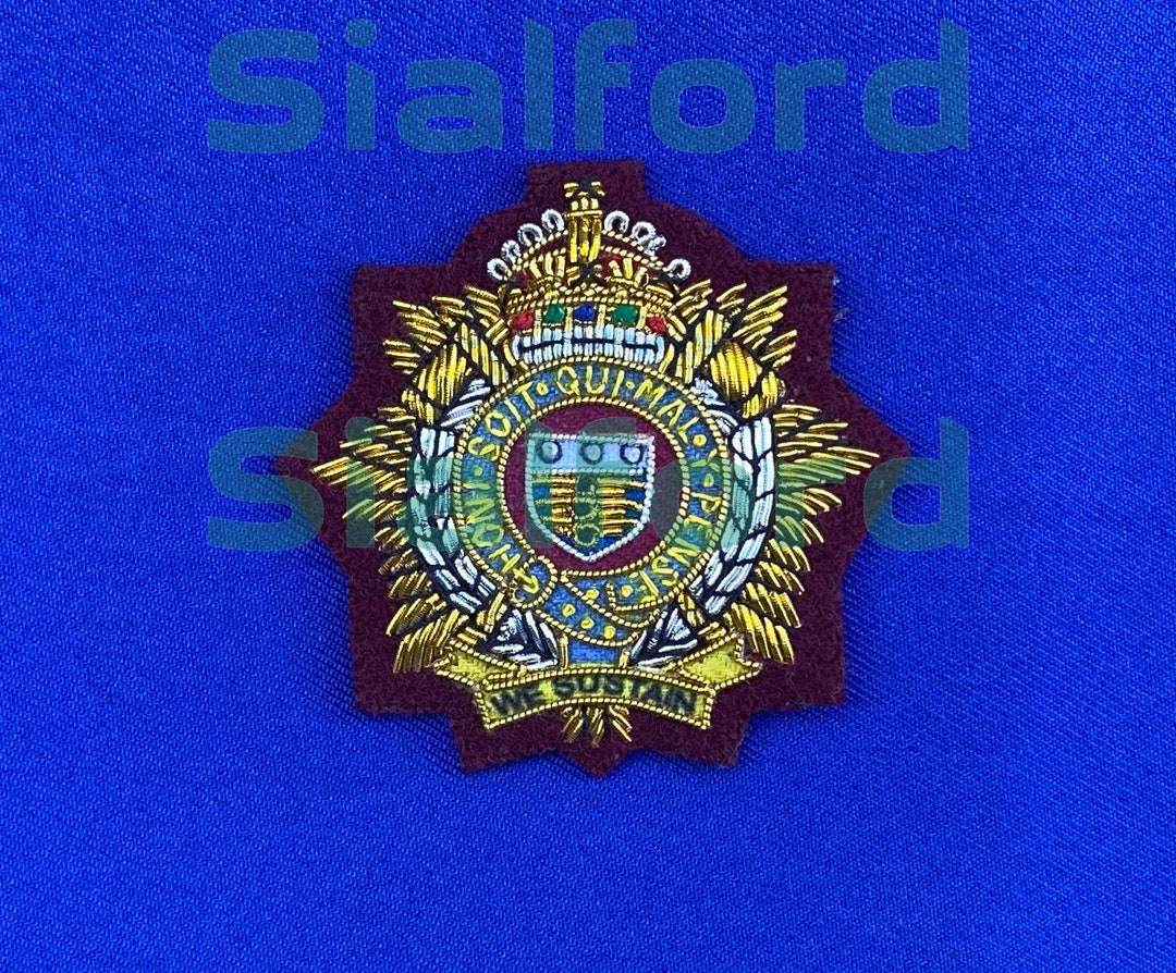The Royal Logistic Corps Hand Embroidered Bullion Wire Beret Badge With ...
