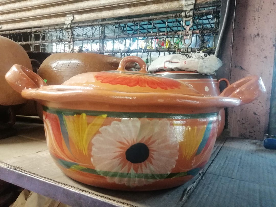 Mexican Clay Pot, Extra Large, Fiesta Size. Mexican Feasts From Baja ...