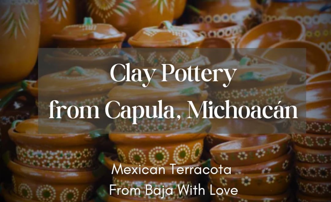 Red Clay Cazuelas/casserole From Capula, Michoacan. Mexican Terracotta ...