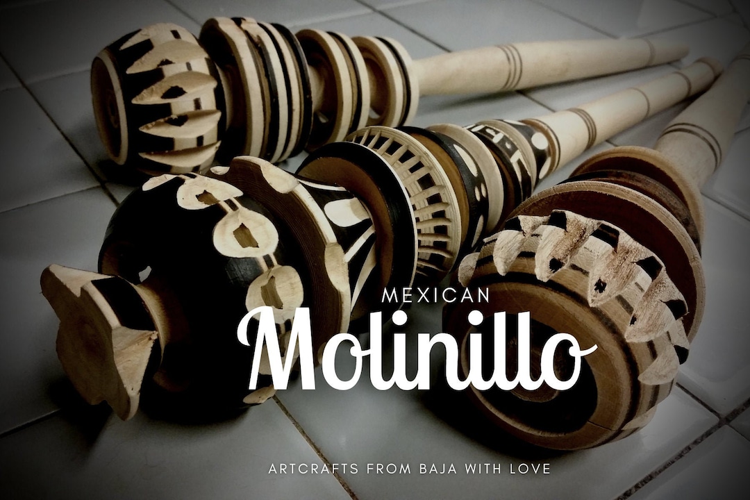 Mexican Molinillo – Wooden Whisk for Hot Chocolate & Traditional ...