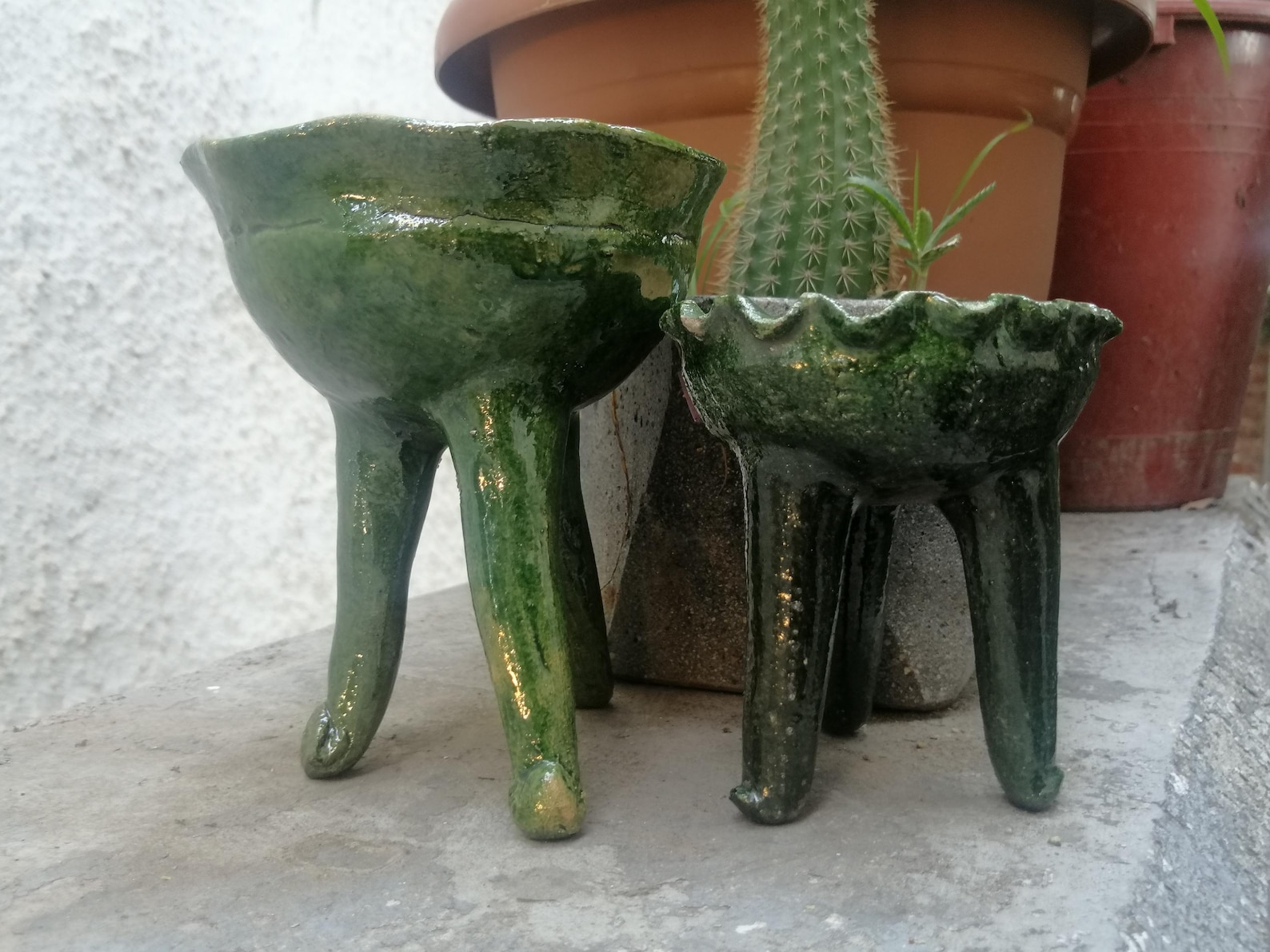 Oaxacan Green Glaze Copal Incense Burner: Santa María Atzompa Pottery ...