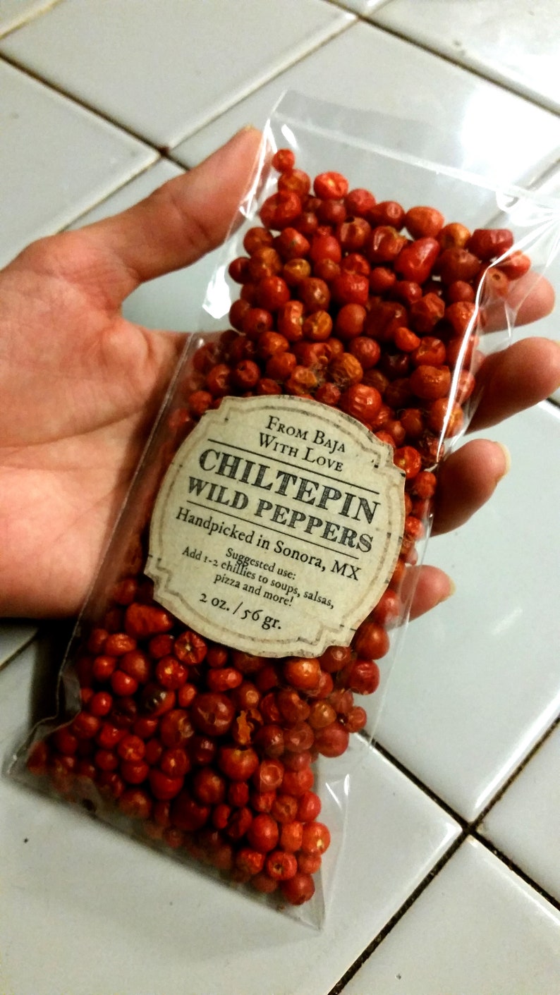 Chiltepin Sonoran Wild Peppers From Baja With Love - Etsy