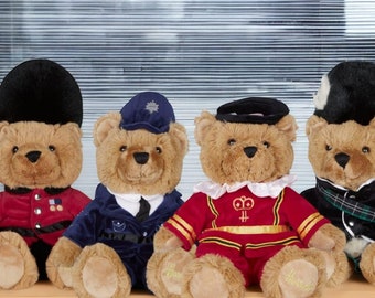Harrods Queen Elizabeth Teddy Bear Beefeater Tower of London Royal ...