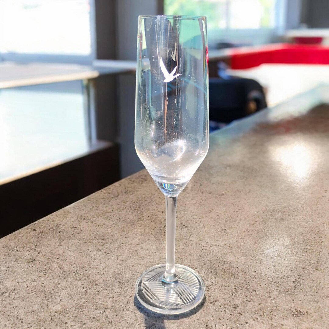 Rare Grey Goose Crystal Champagne Glass - Stemmed Glassware Made in ...