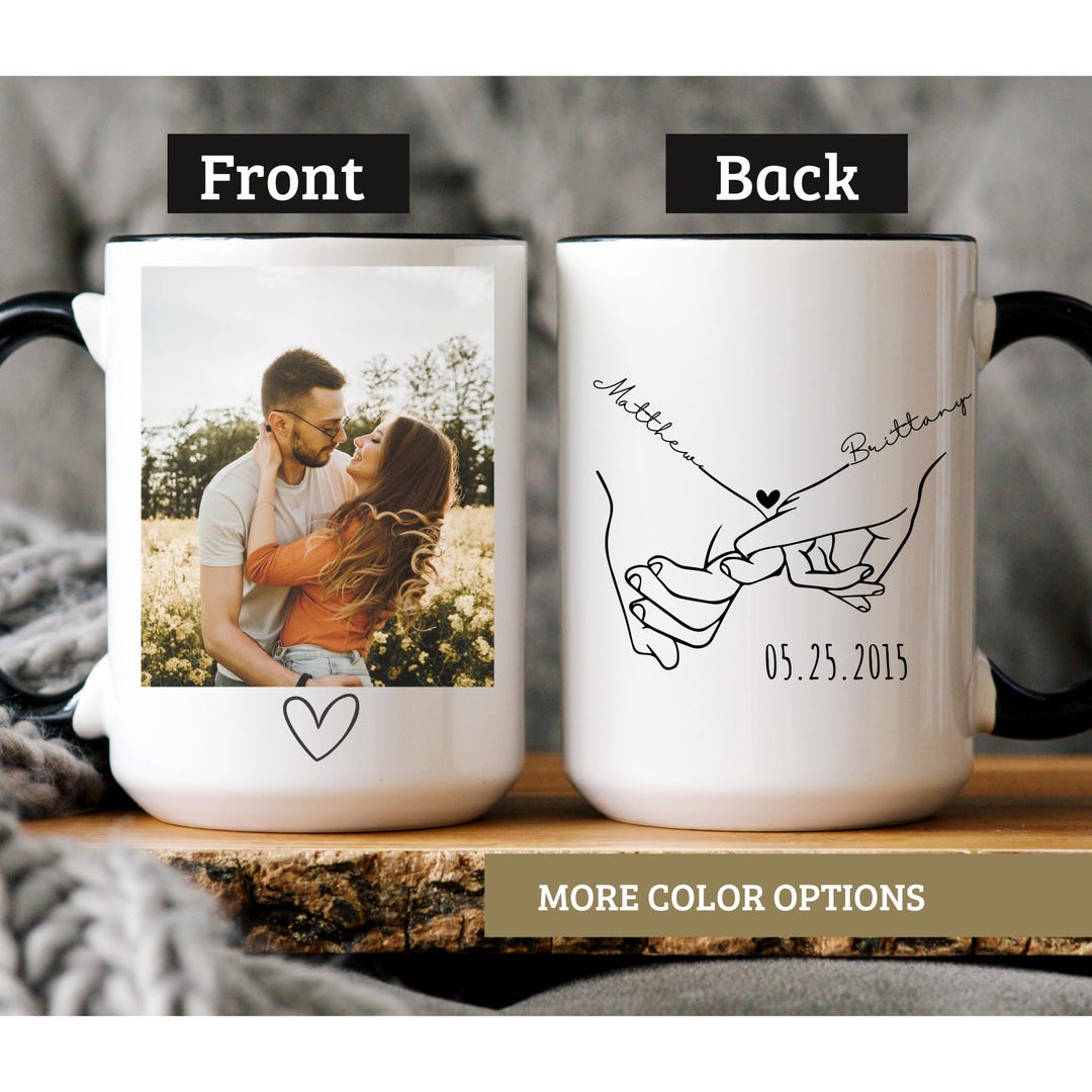 Personalized Couple Mugs Anniversary Gift, Anniversary Mr and Mrs Mugs ...