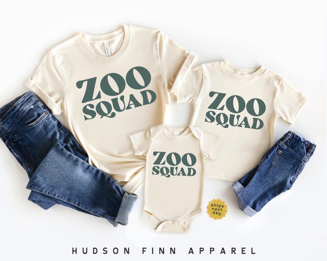 Zoo Squad Shirt, Matching Zoo Shirts for Toddlers, Matching Family ...