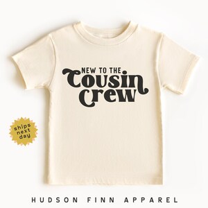 New to the Cousin Crew Baby Onesie®, Cute Pregnancy Announcement Bodysuit, Natural Onesie ...