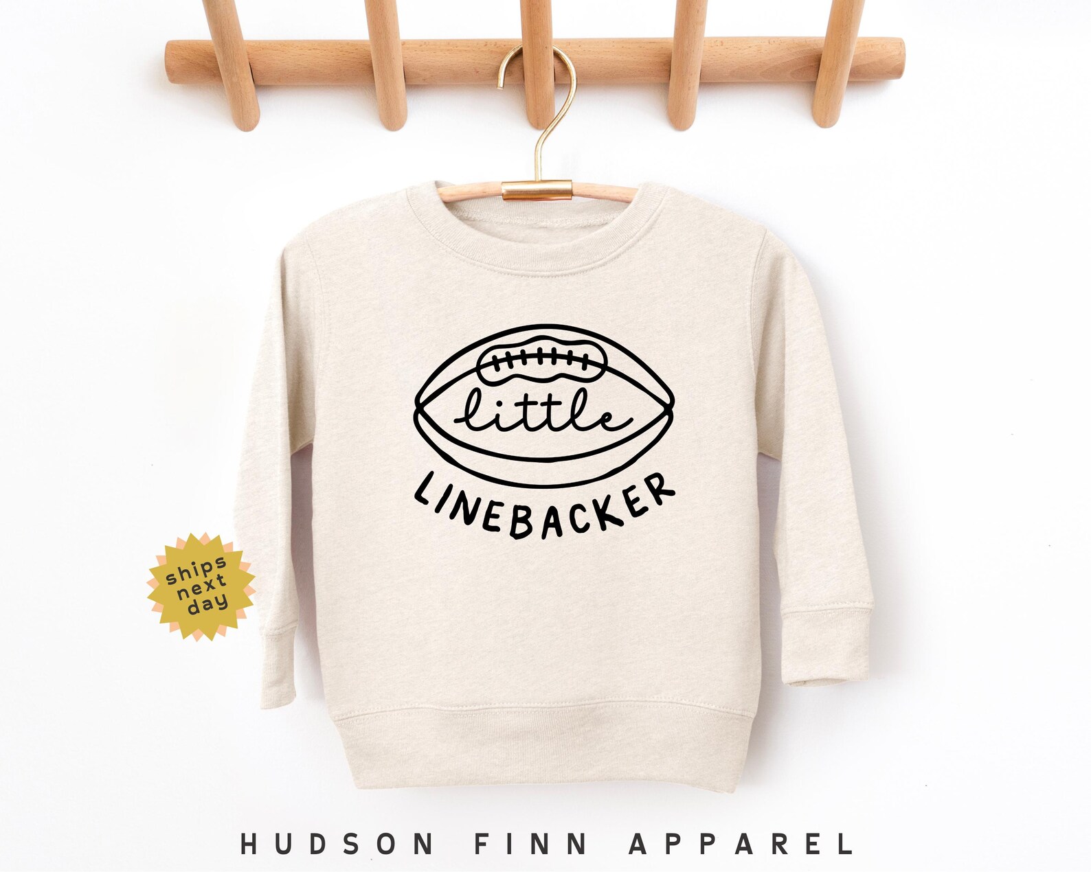 Little Linebacker Kids Football Shirt, Boys Football Toddler Tee ...