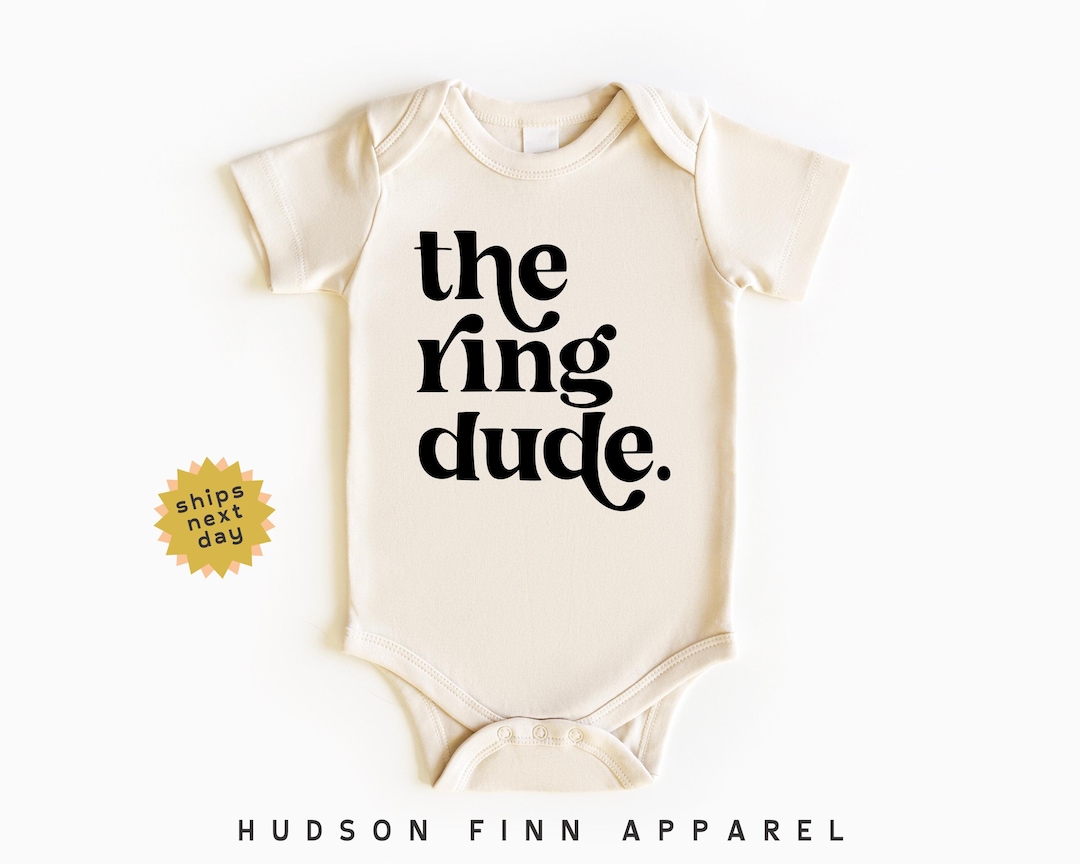 The Ring Dude Baby Onesie®, Cute Boys Ring Bearer Bodysuit, Ring ...