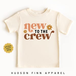 New to the Crew Baby Shirt, Pregnancy Announcement Baby Tee, Baby ...