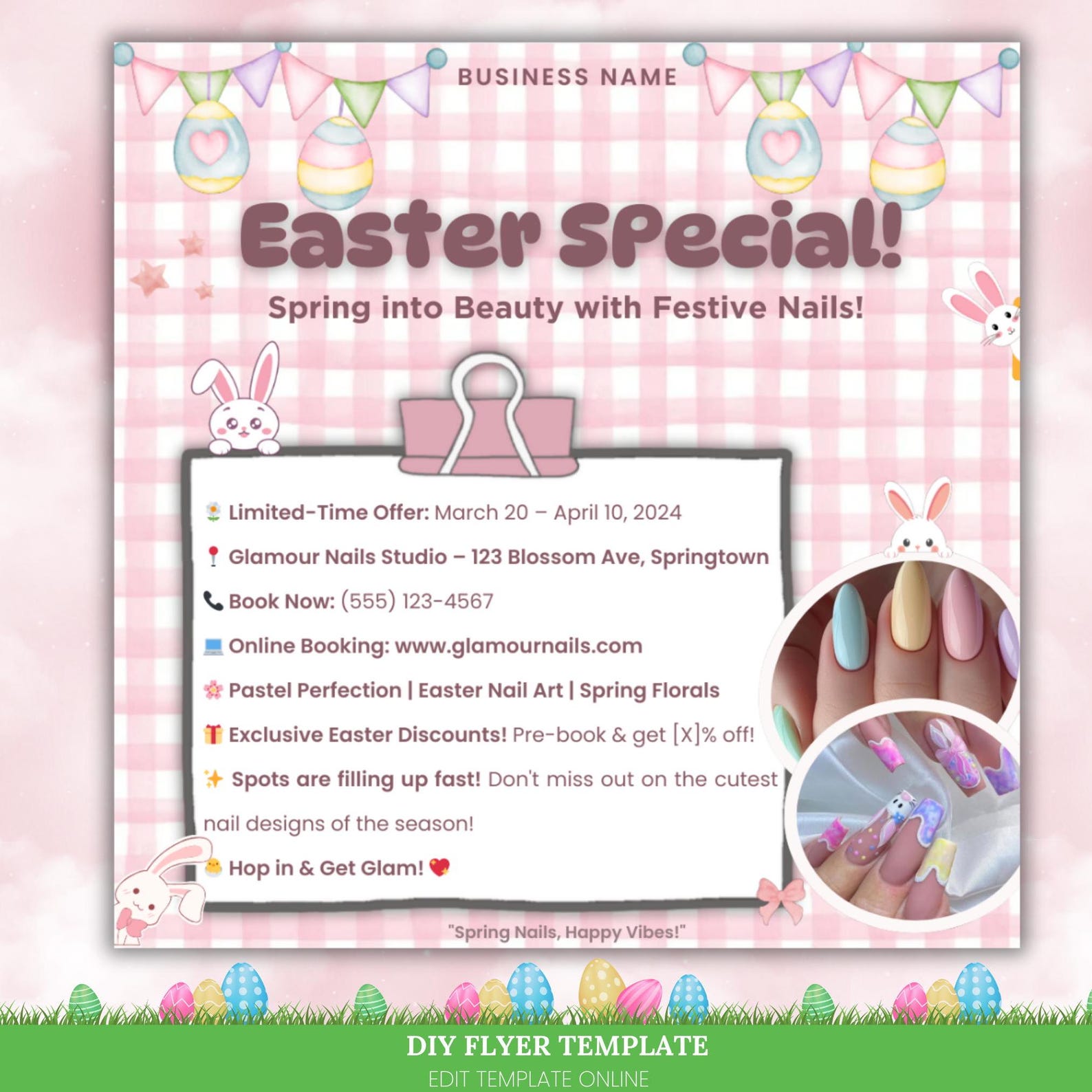 Easter Special Flyer Easter Booking Flyer Spring Booking Flyer Easter ...