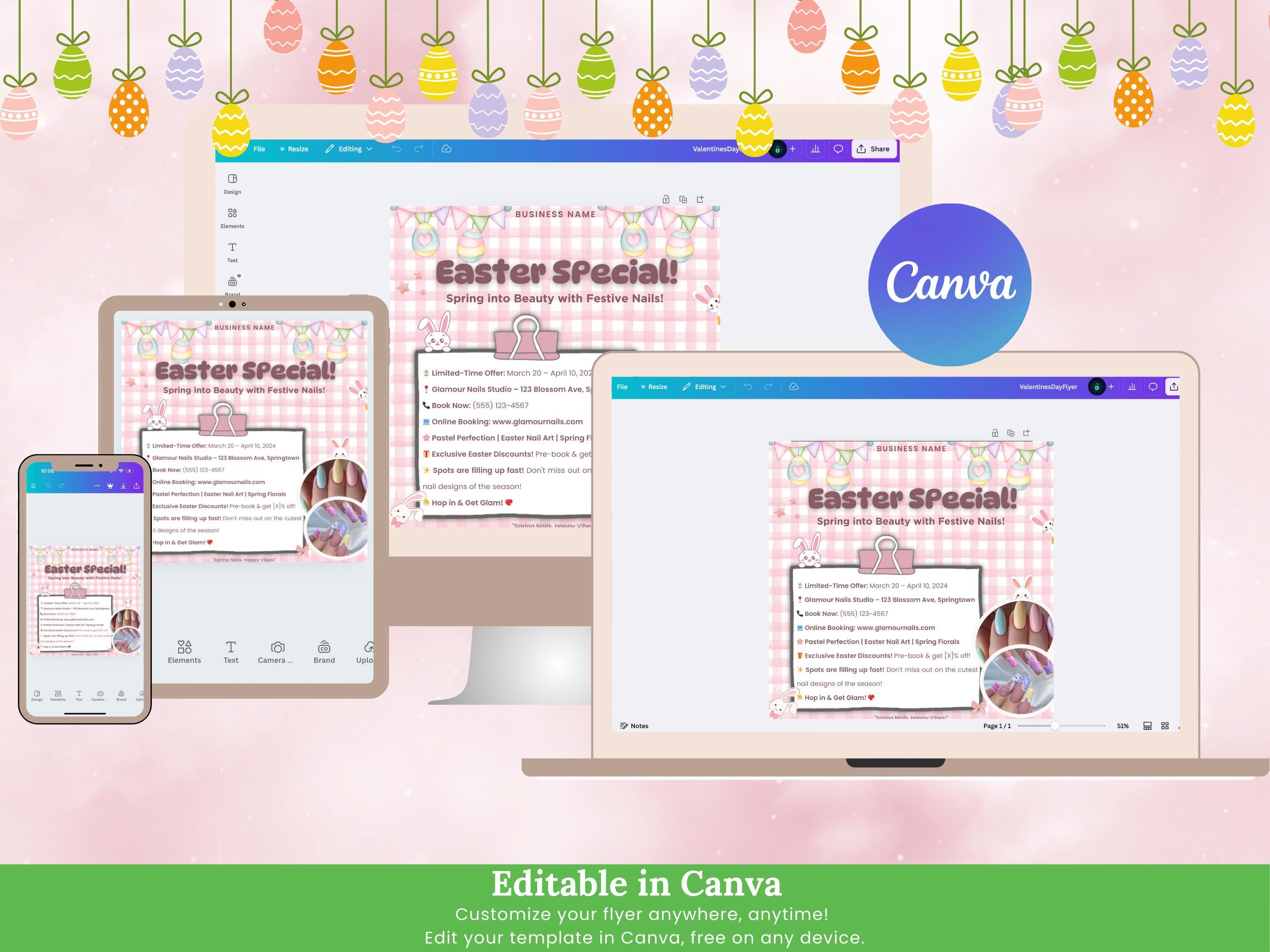 Easter Special Flyer Easter Booking Flyer Spring Booking Flyer Easter ...