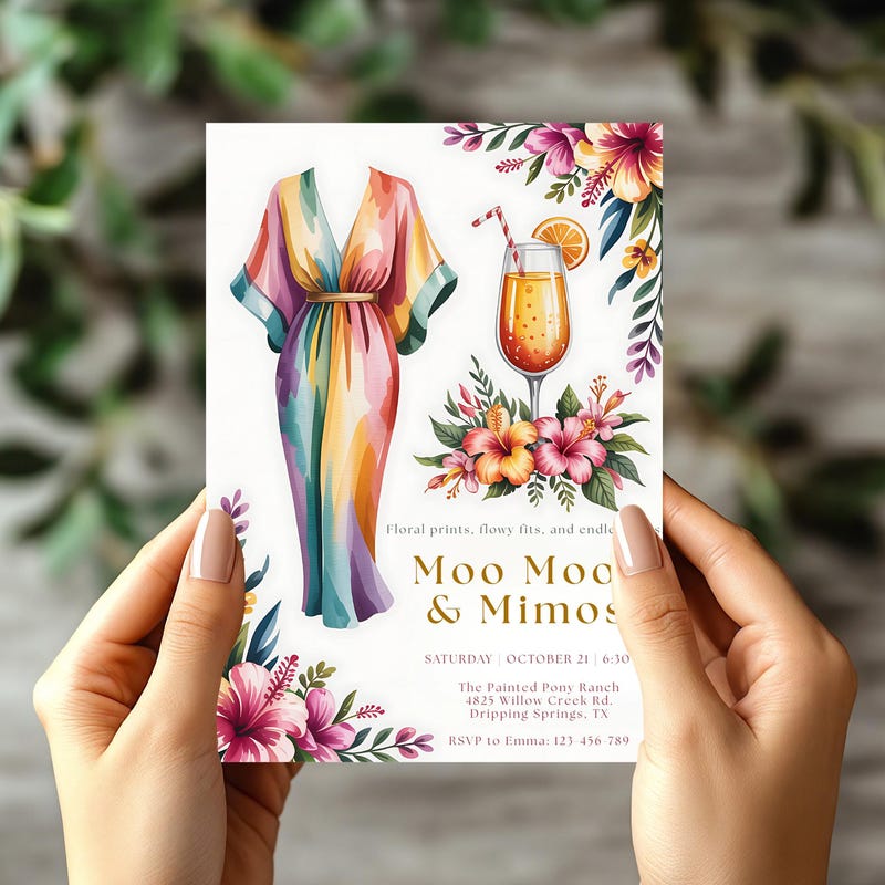 Moo Moo and Mimosa Brunch - Etsy