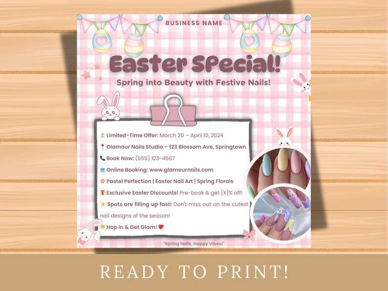 Easter Special Flyer Easter Booking Flyer Spring Booking Flyer Easter ...