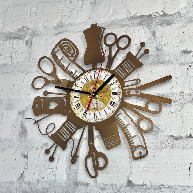 Sewing Room Clock - Etsy