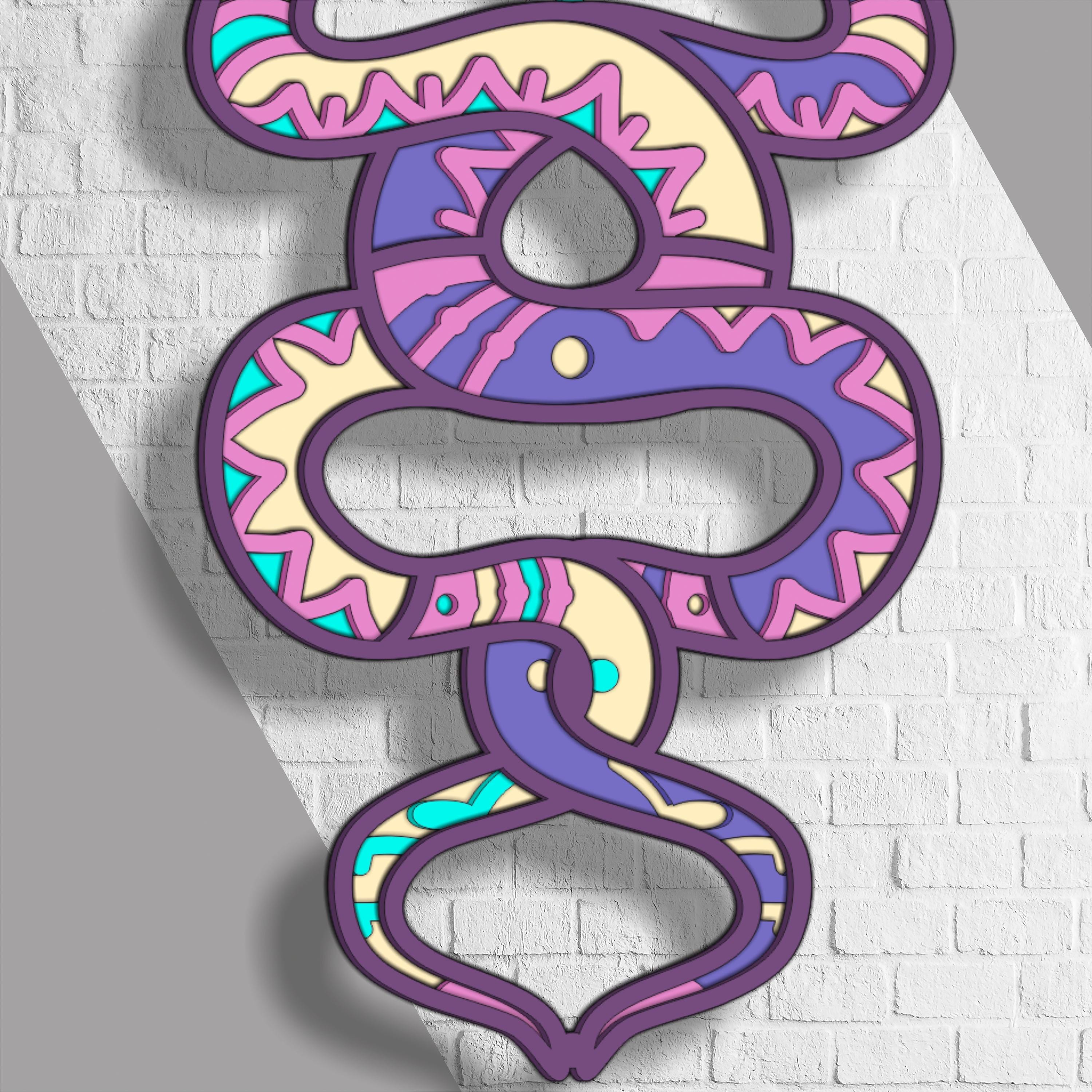 Snakes SVG, Reptile SVG, Multilayer Laser Cut, Instant Digital Download ...