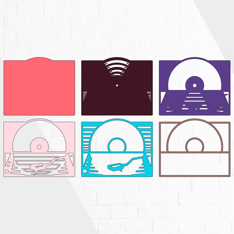 Record Player SVG, Turntable SVG, Multilayer Laser Cut File, Digital ...
