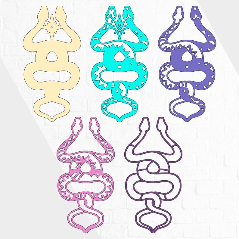 Snakes SVG, Reptile SVG, Multilayer Laser Cut, Instant Digital Download ...