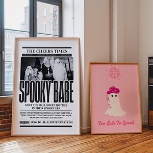 Spooky Babe Newspaper Print - Fun Halloween Wall Art, in My Spooky Era ...