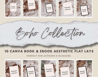 Book Flat Lay Canva Template: Instagram Mockup (digital Download) - Etsy