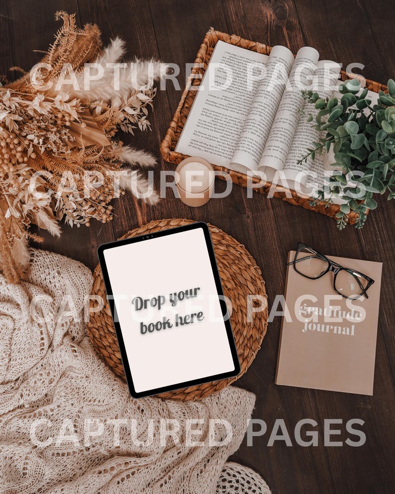 Book Flat Lay Canva Template: Instagram Mockup (digital Download) - Etsy