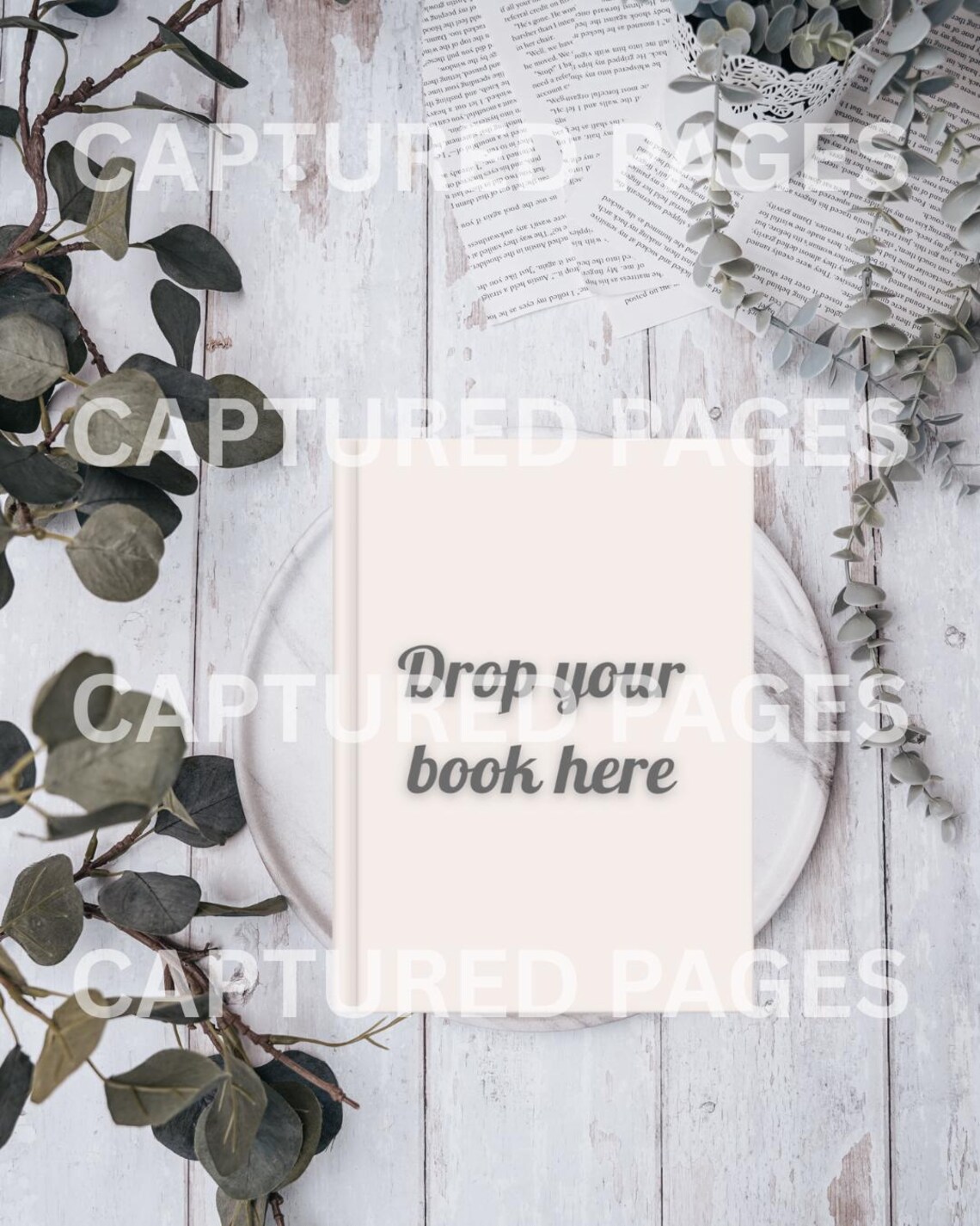 Book Flat Lay Canva Template: Instagram Mockup (digital Download ...