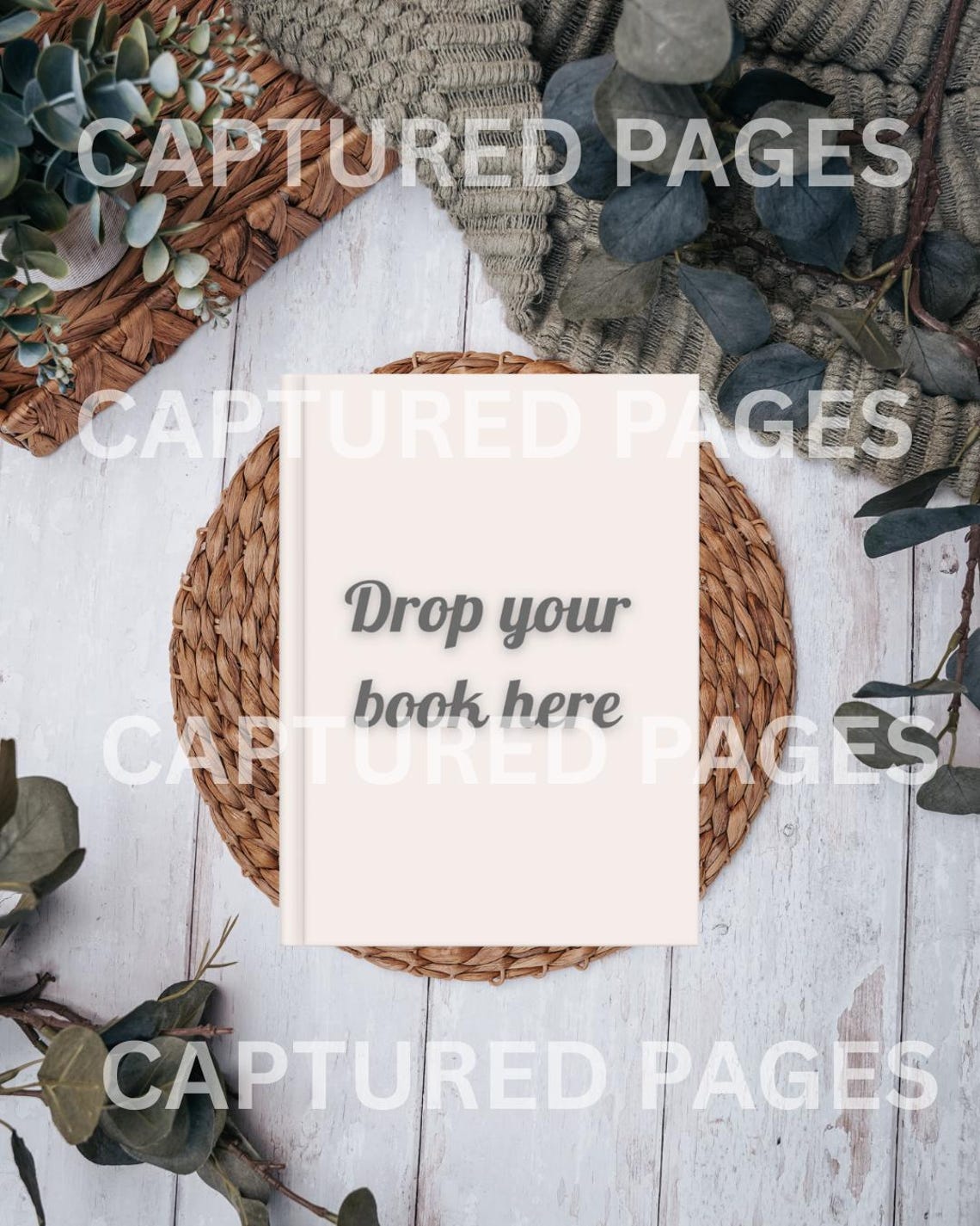 Book Flat Lay Canva Template: Instagram Mockup (digital Download ...