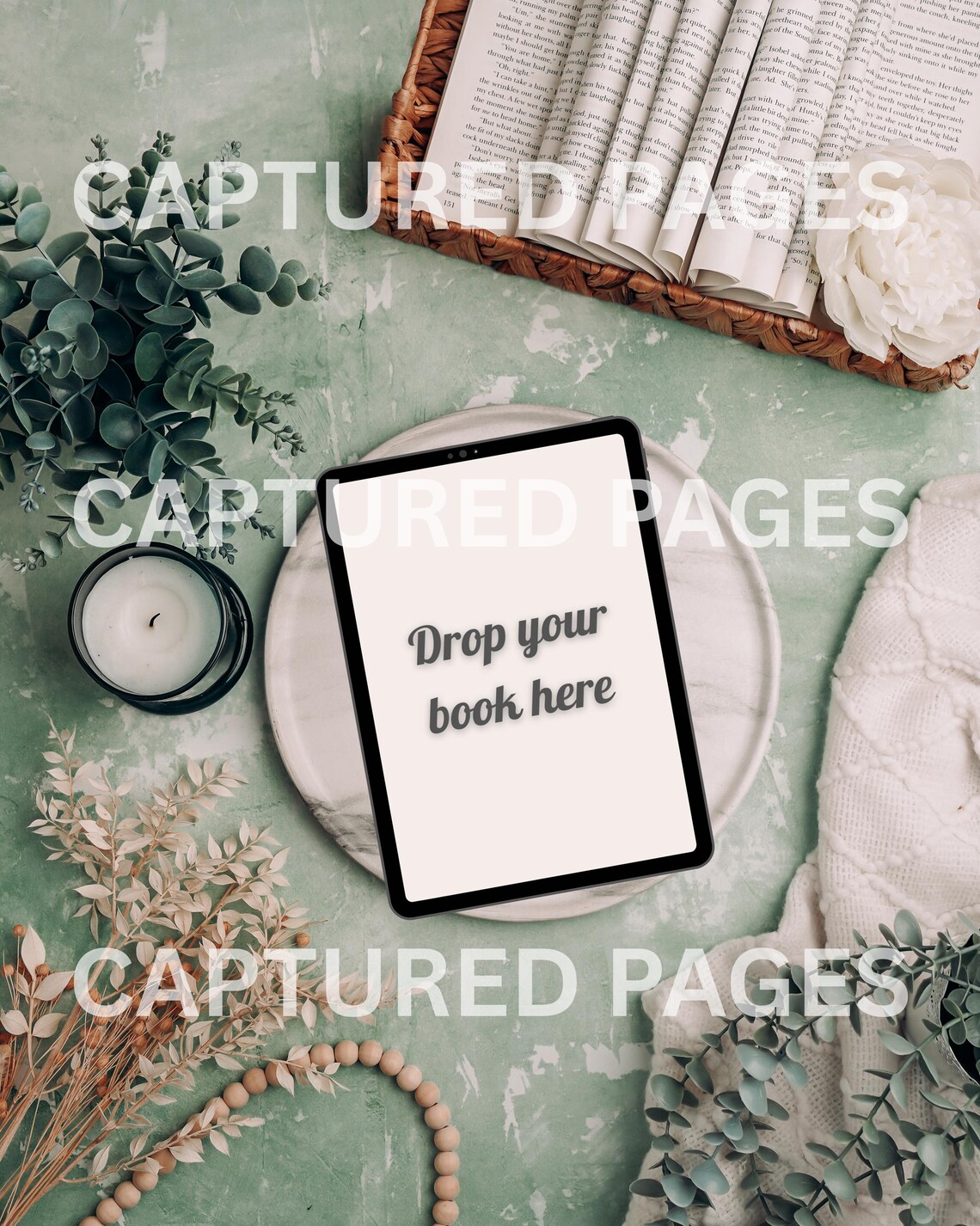 Book Flat Lay Canva Template: Instagram Mockup (digital Download) - Etsy