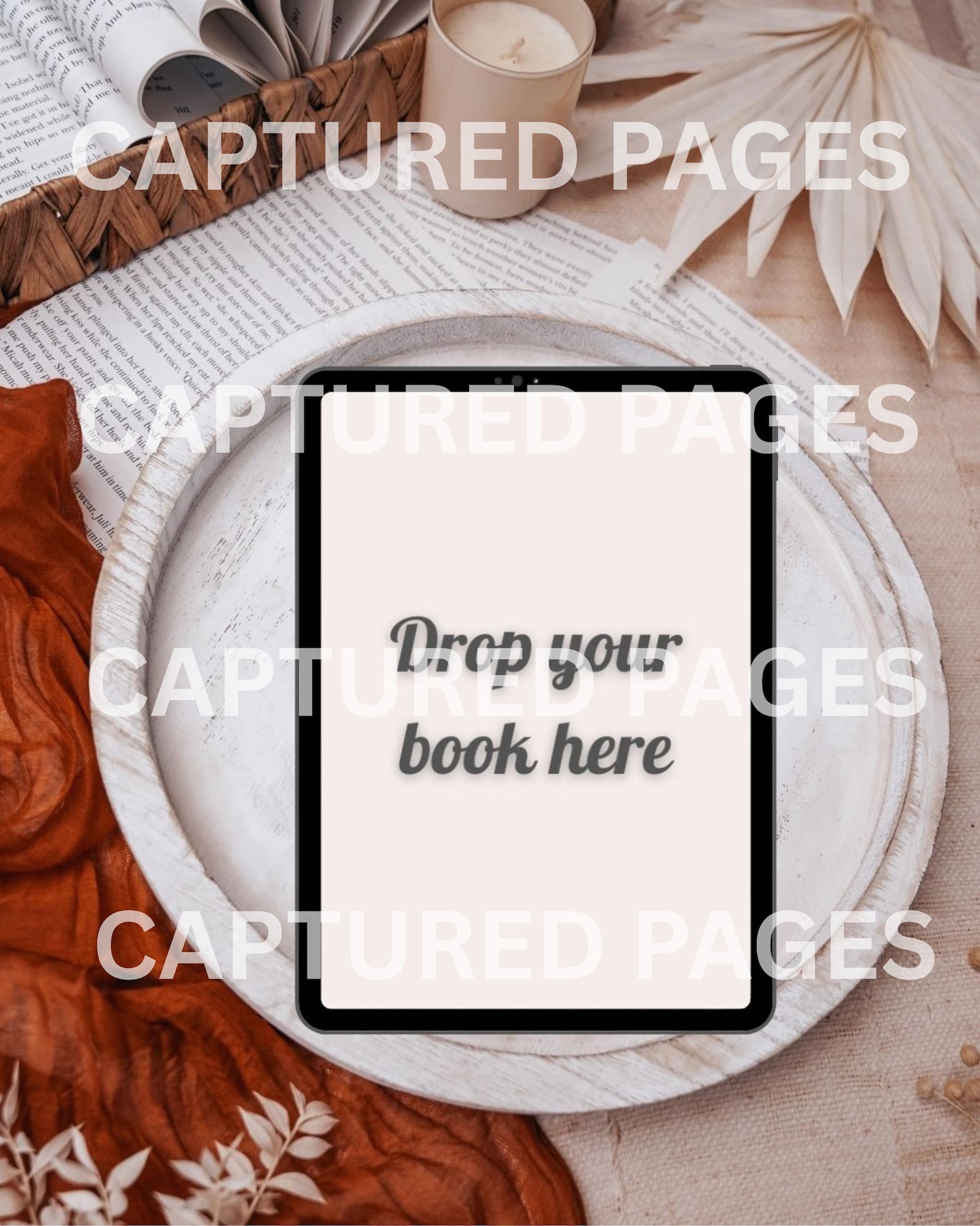 Book Flat Lay Canva Template: Instagram Mockup (digital Download ...