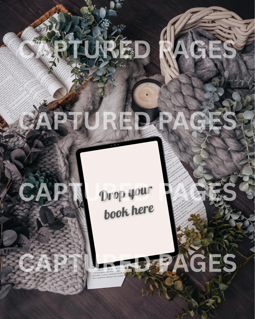 Book Flat Lay Canva Template: Instagram Mockup (digital Download) - Etsy