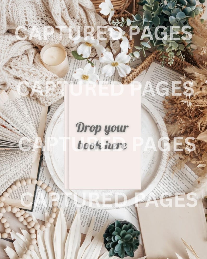Book Flat Lay Canva Template: Instagram Mockup (digital Download ...