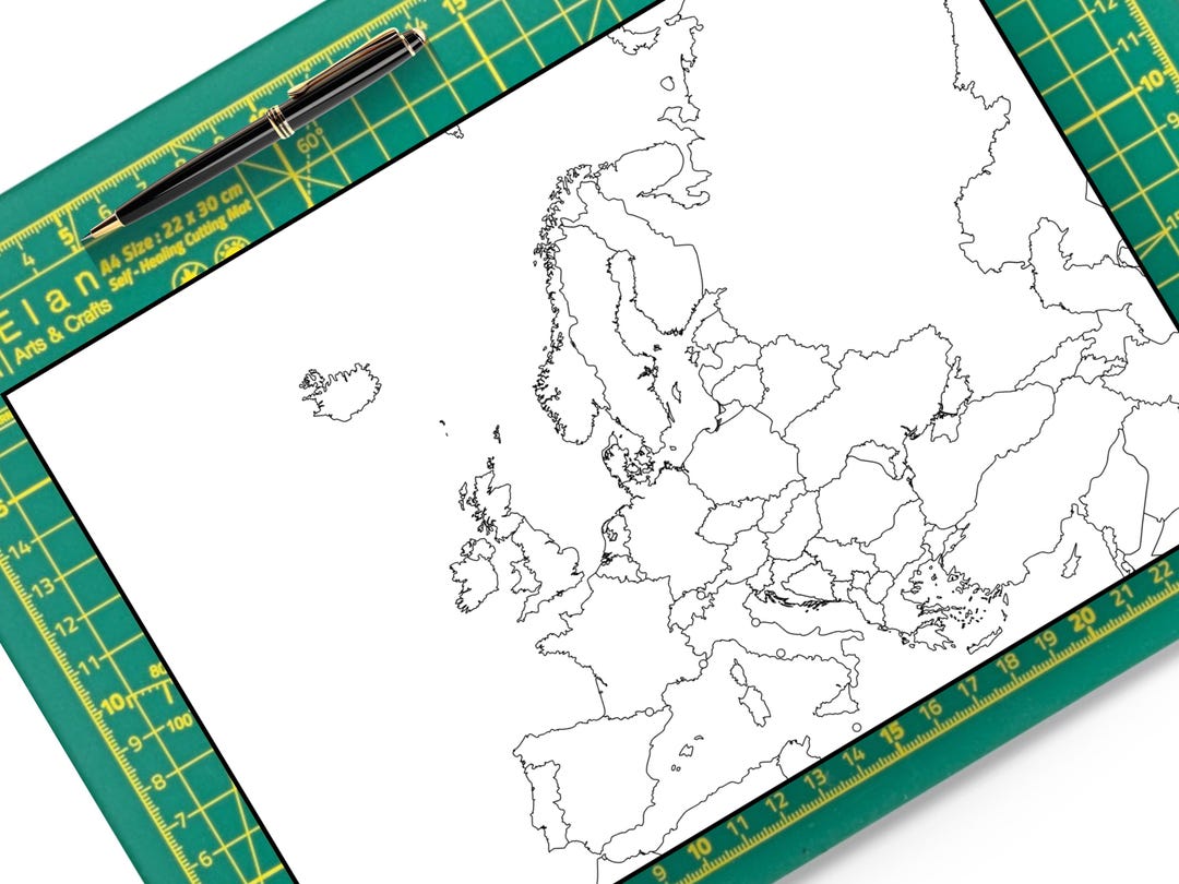 Map of Europe — Labelling and Coloring Page | Learn Geography, Label ...