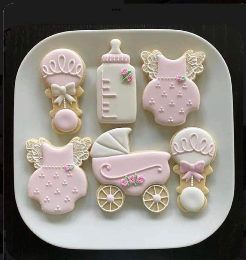 Baby Shower Cookies. Cookies for Celebrating the Birth of a Child. - Etsy
