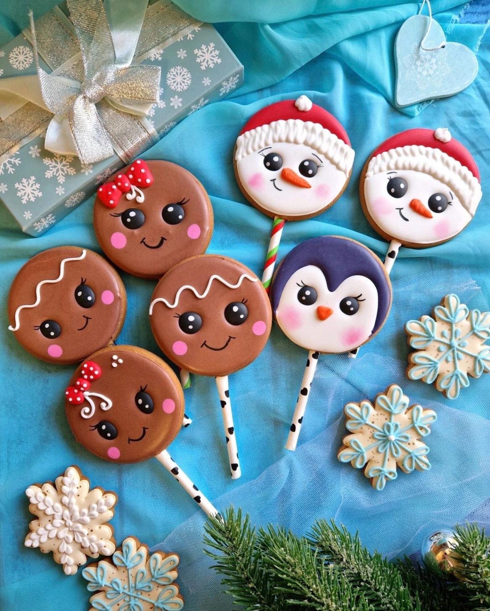Merry Christmas Cookies, Christmas Cookies on a Stick 1 Dozen. - Etsy