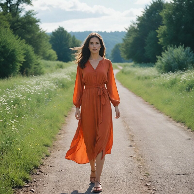 Rust Dress - Etsy Canada