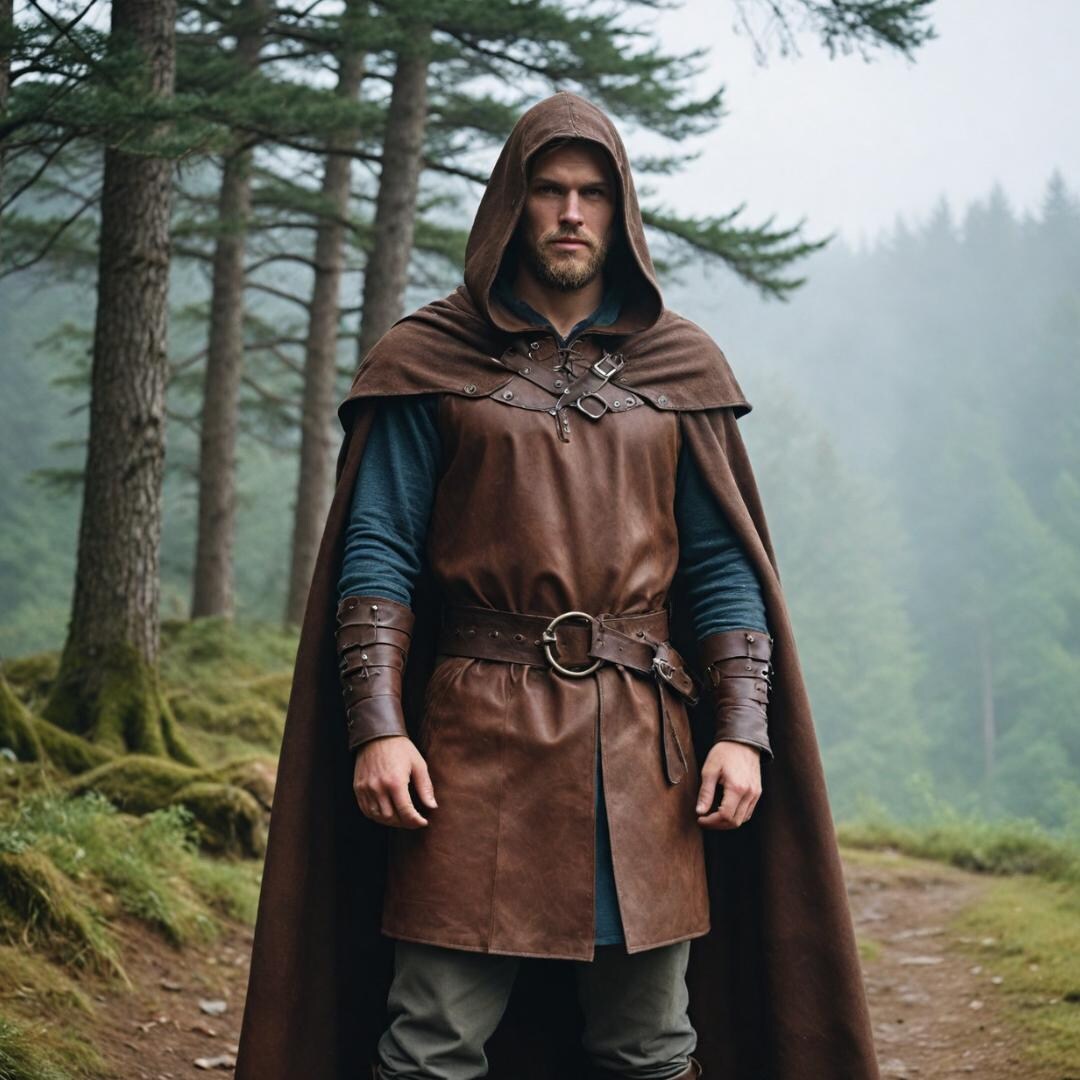 Genuine Leather Cloak, Vikings Leather Cloak, Genuine Leather Vikings ...