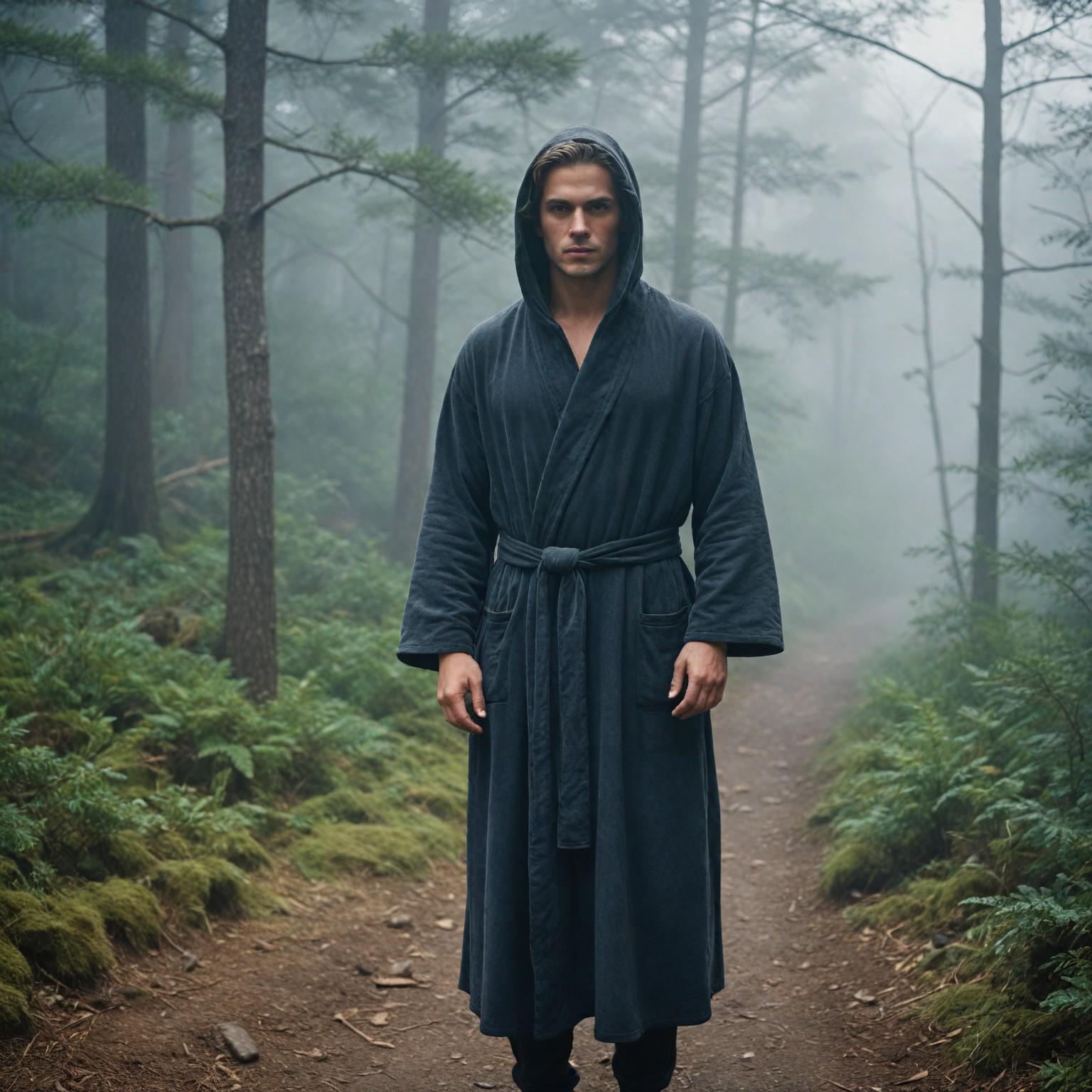 Unisex Dark Hooded Cloak | Medieval Inspired Full-length Robe ...