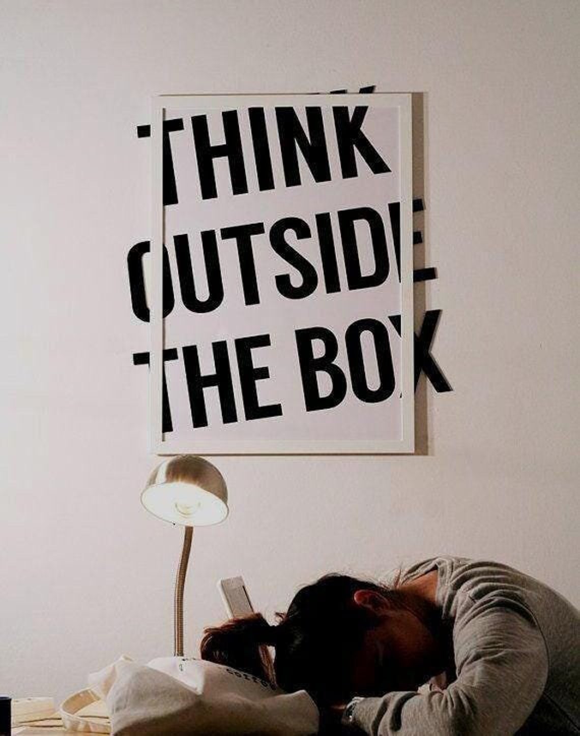 Think Outside the Box Poster, Inspirational Quote Art (printable PDF ...